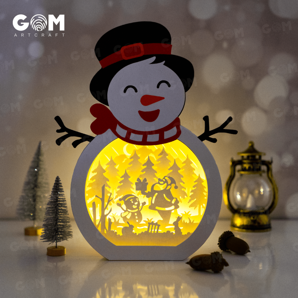 Santa Claus Shadow Box – Christmas Shadow Box – DIY Paper Lanterns ...