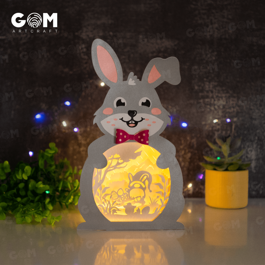 Pack 3 Happy Easter Day Shadow Box SVG – Easter Egg Lantern for Easter ...