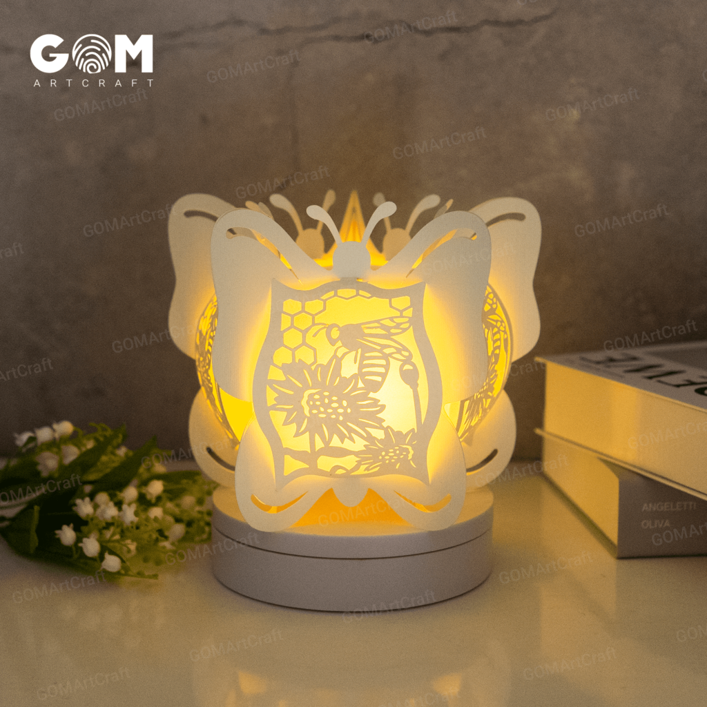 Pack 3 Butterfly Lanterns SVG – Lanterns Butterfly – Bee Lanterns ...